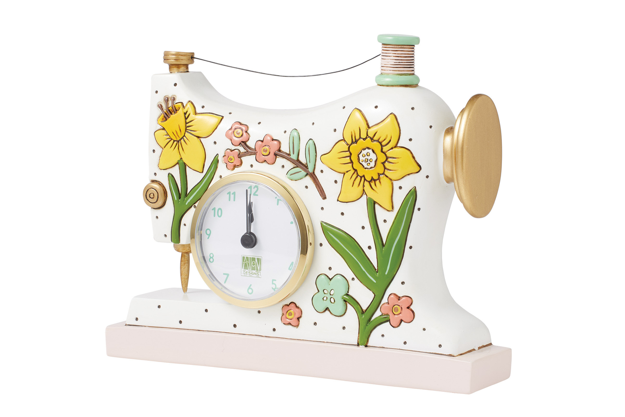 Allen Designs Sew Happy Vintage Sewing Machine Battery Operated ...