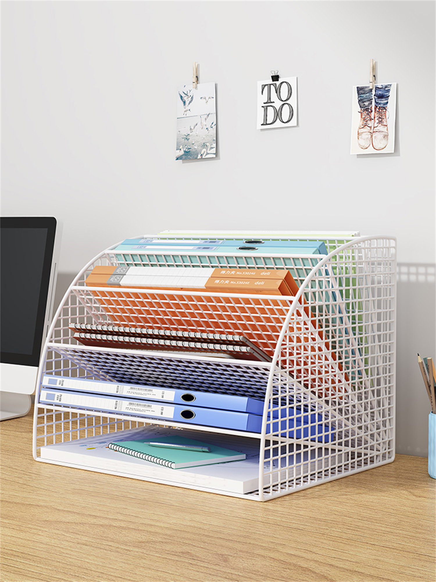 Hokku Designs Marrugo Metal Desk Organizer | Wayfair