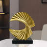 Mercer41 Gold Ocean Wave Statue, Modern Abstract Art | Wayfair