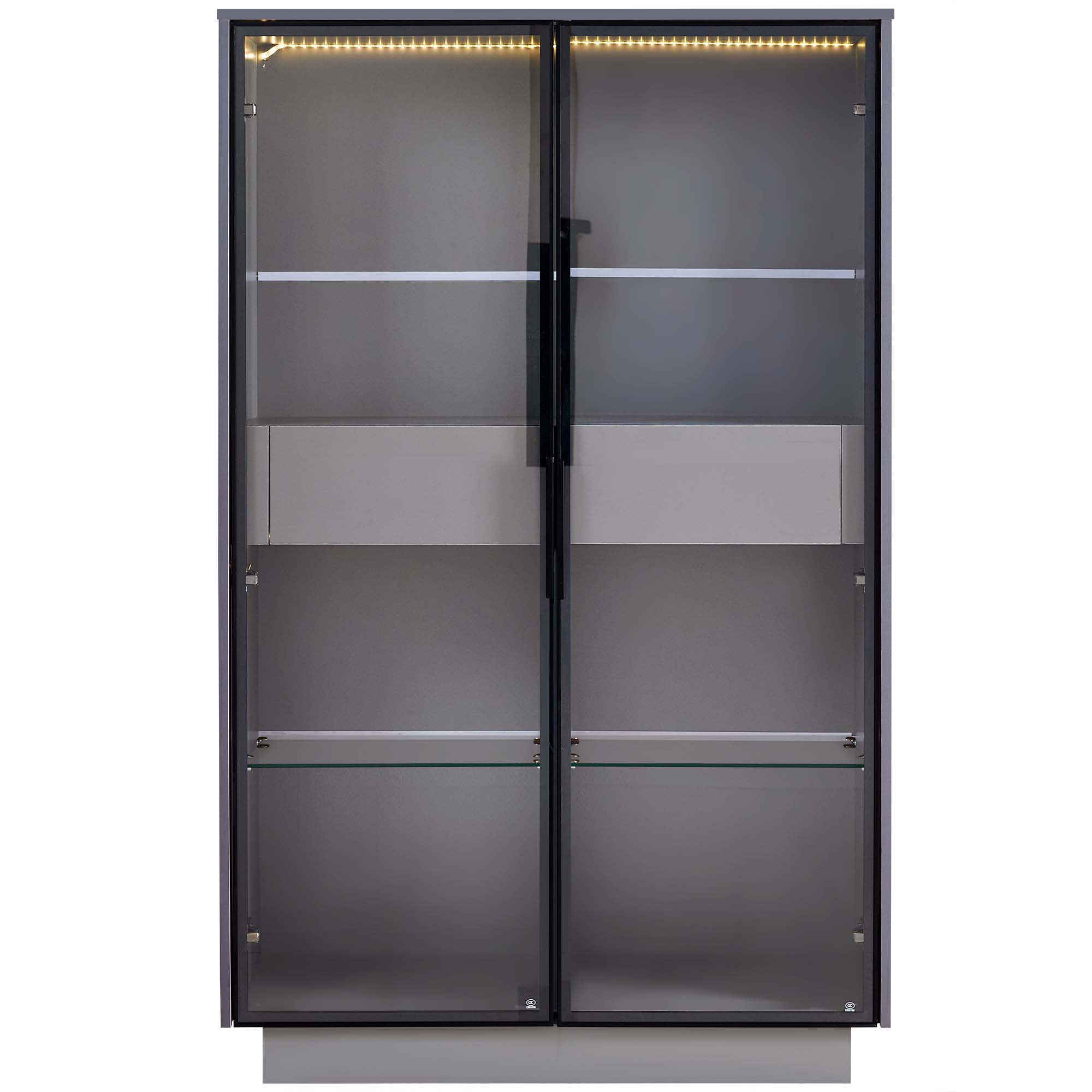 Wrought Studio™ 60.6'' Tall Display Cabinet With Tempered Glass Door ...