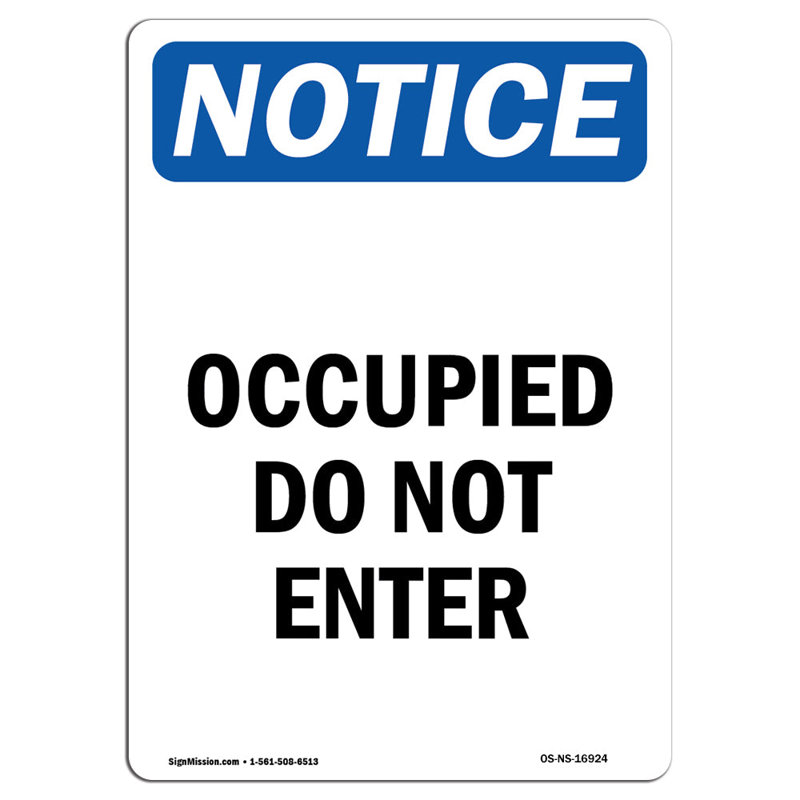SignMission Occupied Do Not Enter Sign | Wayfair