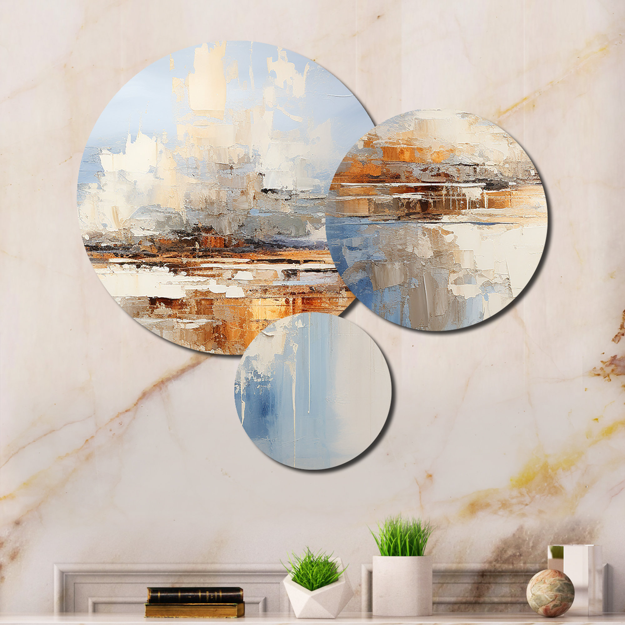 Design Art 3 Coastal Ocean Coastal Reflections Wall Decor Set | Wayfair