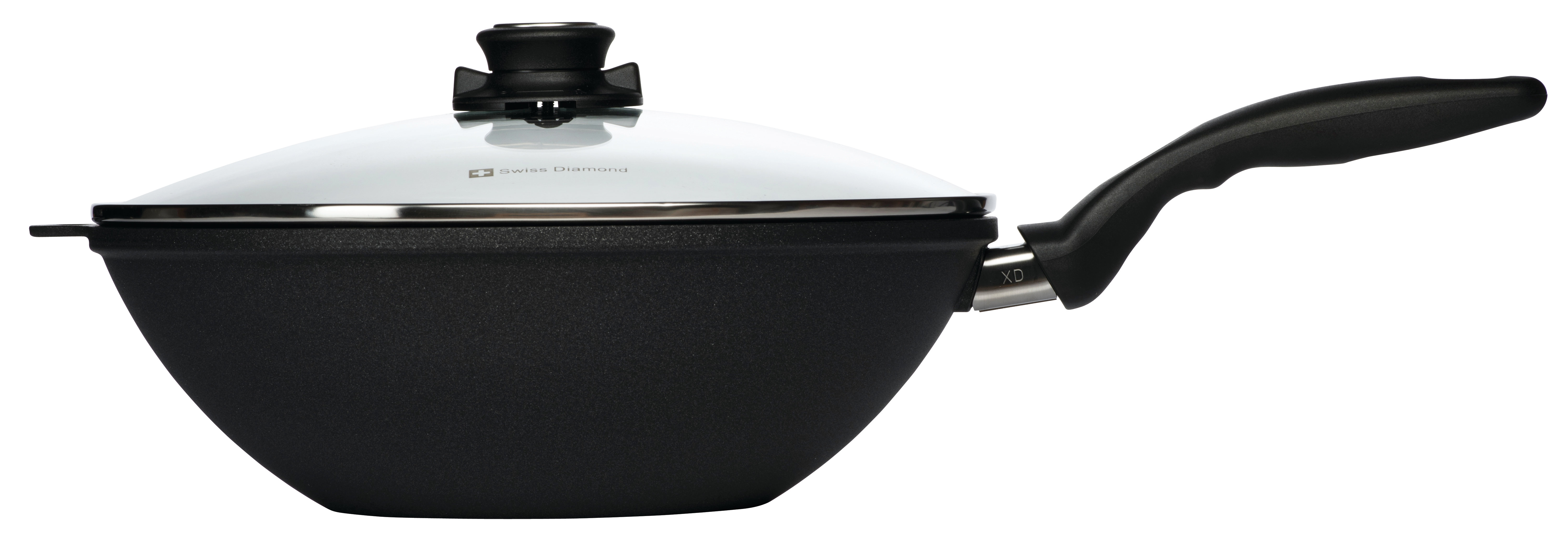 Swiss Diamond Non-Stick Aluminum Wok with Lid | Perigold