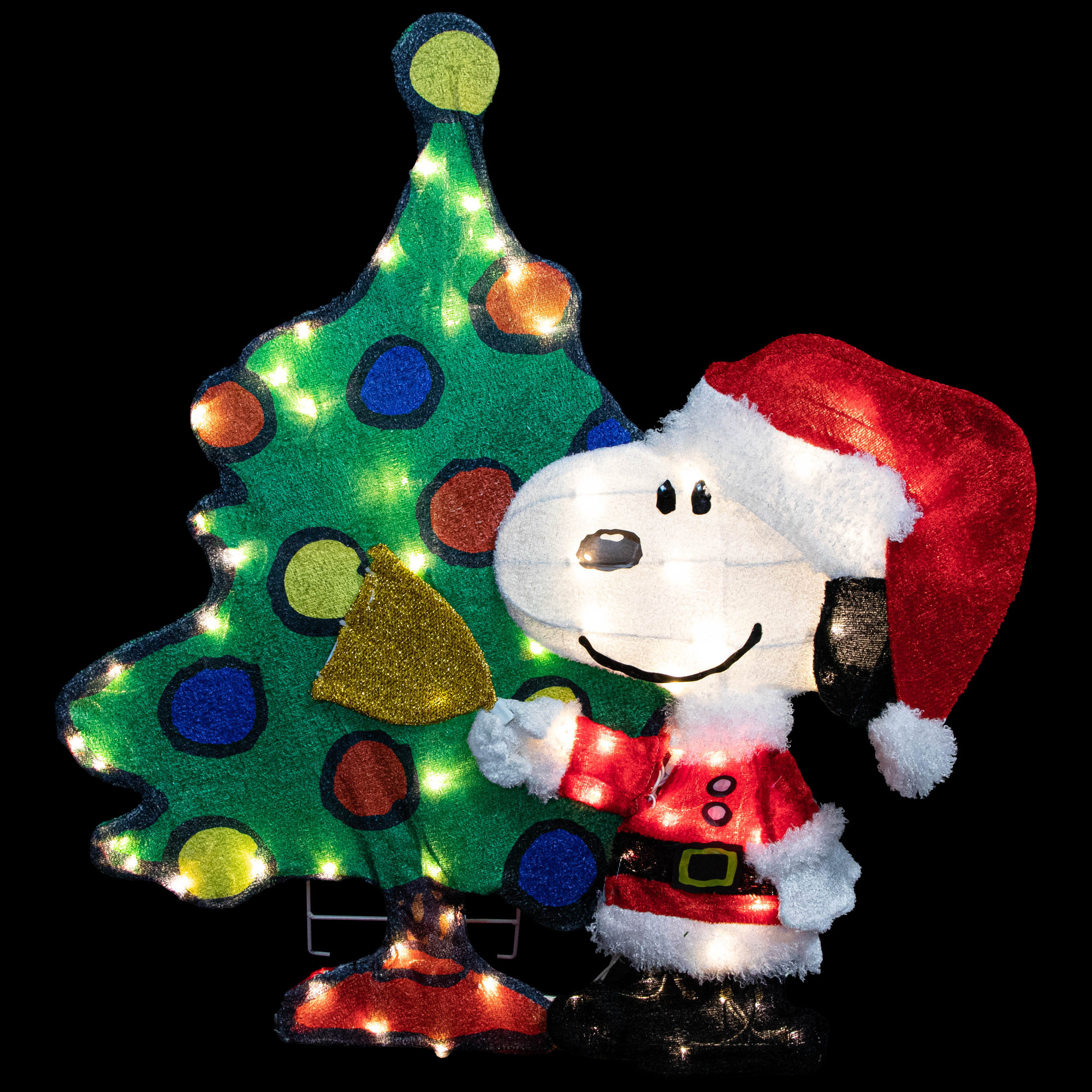 Northlight Seasonal 32" LED Lighted Peanuts Snoopy And Christmas Tree ...