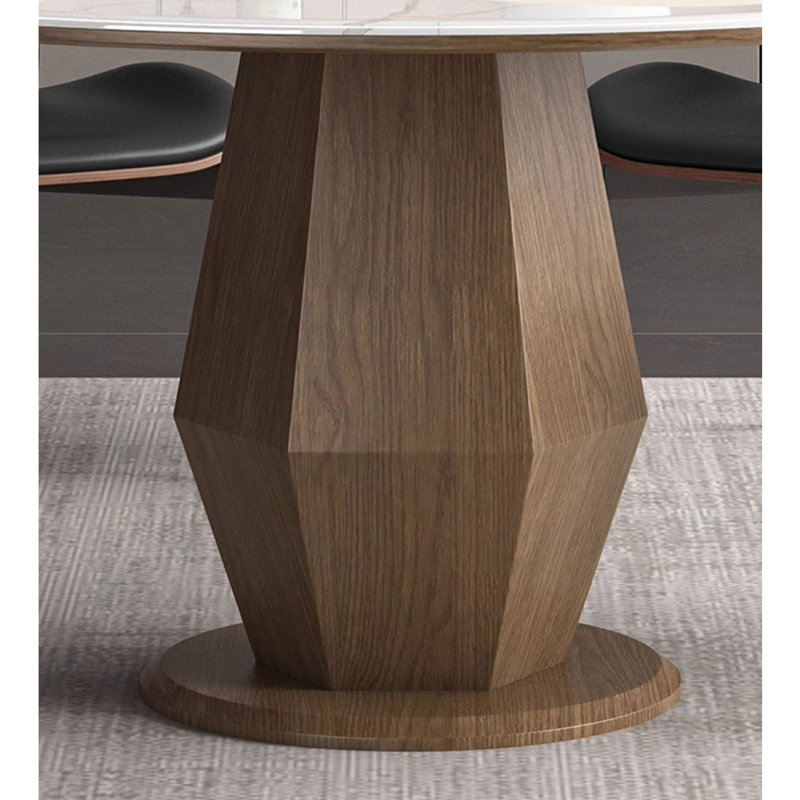 ALLNICEDT White Light Microlite Solid Wood Dining Table Sets | Wayfair