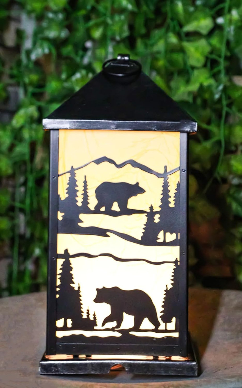 Millwood Pines Rustic Black Bear Scenic Forest Mountains Electric Metal ...