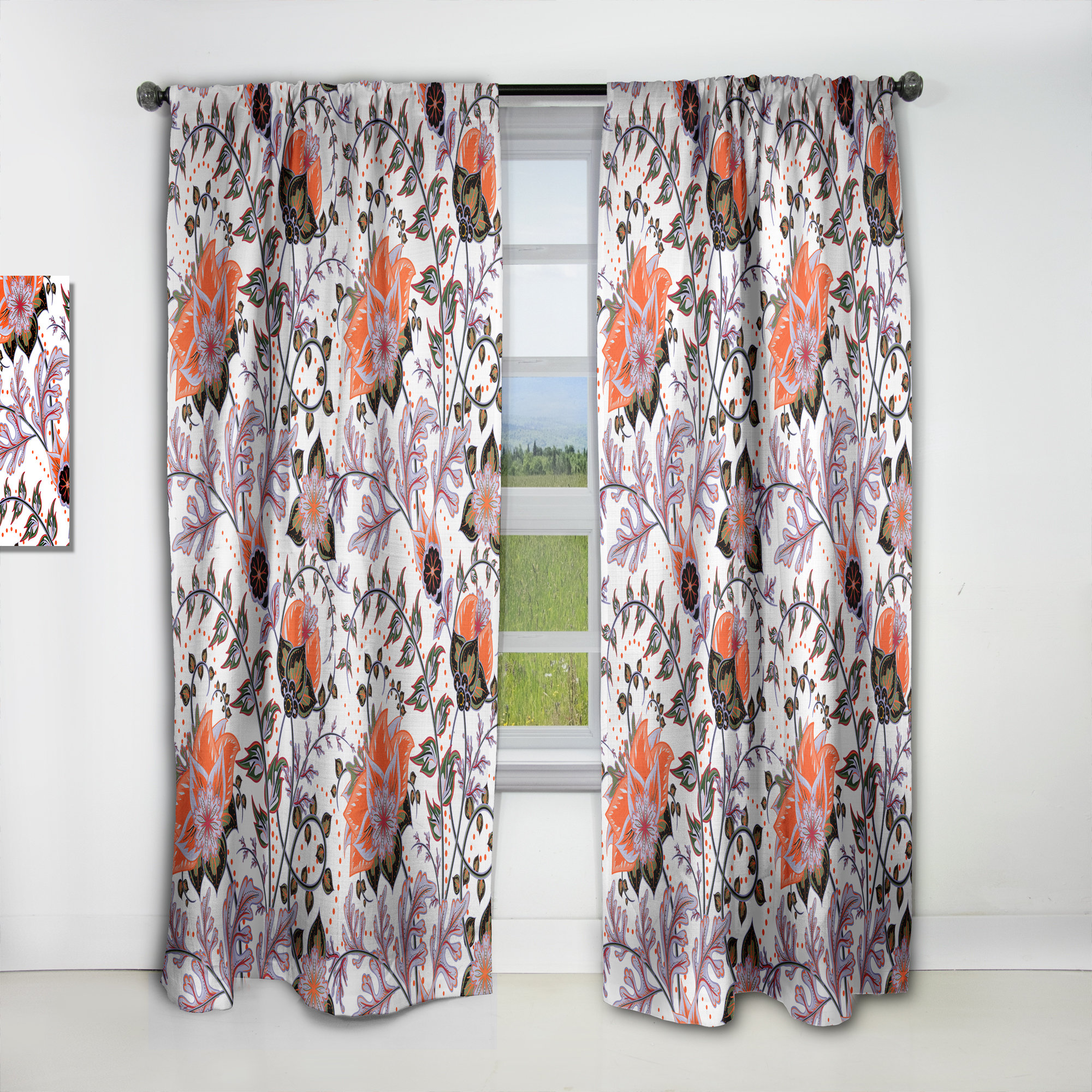 East Urban Home Pattern, Vintage Decorative Elements - Floral Bohemian ...