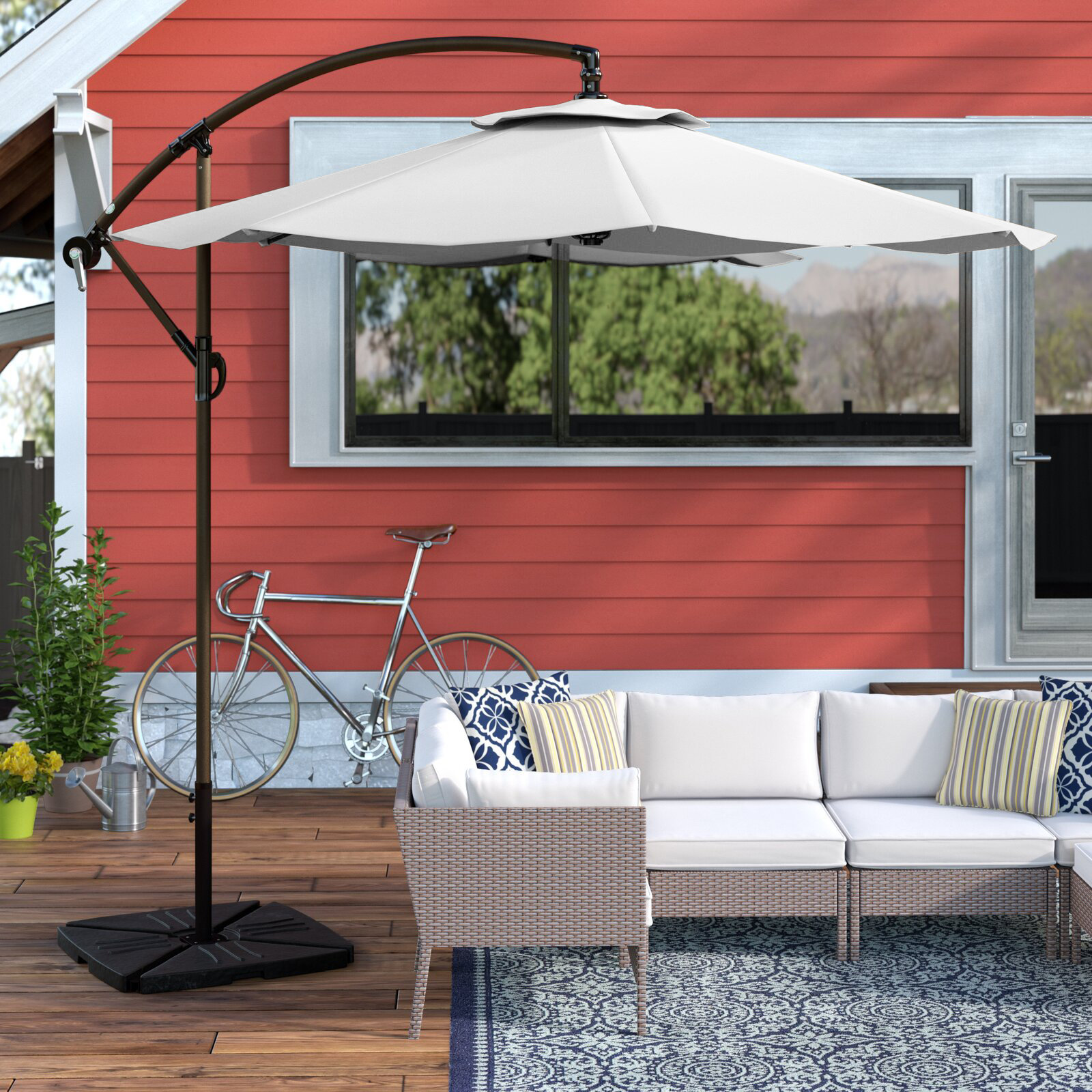 Blue Elephant 304.8cm Cantilever Parasol & Reviews | Wayfair.co.uk