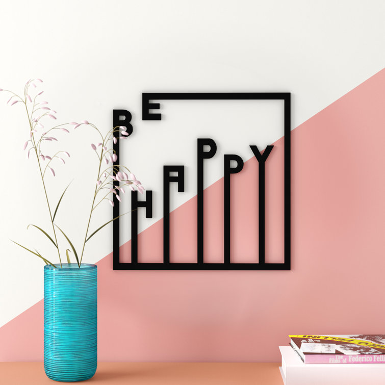 Hashtag Home Metal Typography Wall Decor & Reviews | Wayfair.co.uk