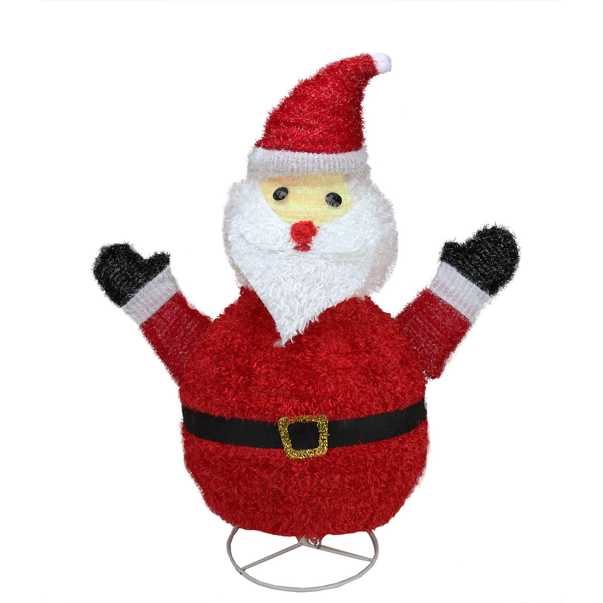 Northlight Seasonal 32" Red and White Pre-Lit Santa Claus Christmas ...