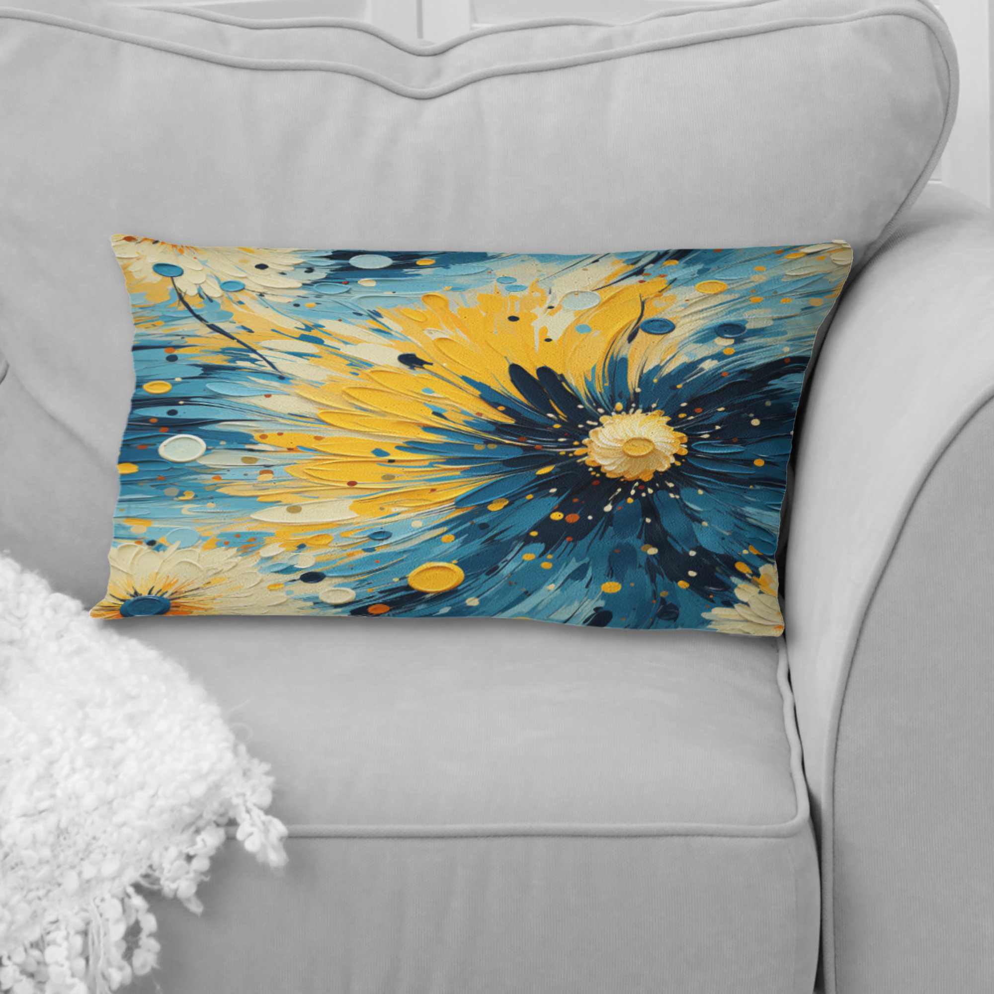 Design Art Popart Digital Doodle Explosion I - Abstract Printed Throw ...