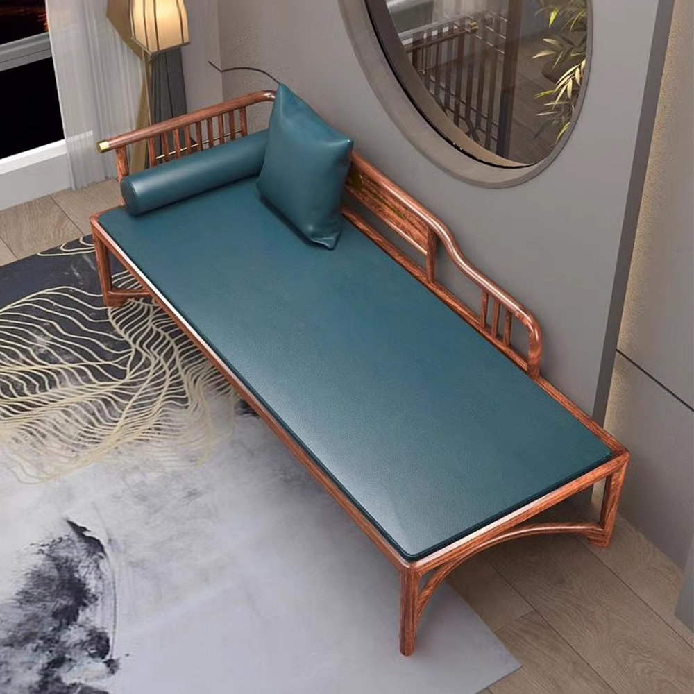 ChairVogue Simple Solid Wood Bedroom Elegant Chaise Longue Upholstered ...