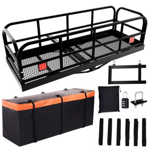 YZBAO Trailer Hitch Cargo Carrier 500 Lbs, Heavy Duty Hitch Cargo Rack ...