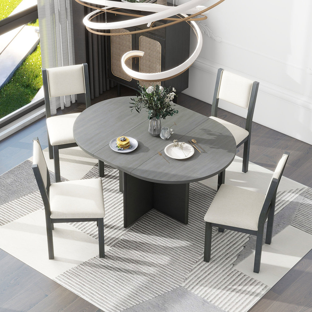 Red Barrel Studio® 5-Piece Retro Functional Dining Set | Wayfair