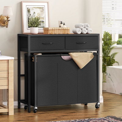 laundry hamper 3 section