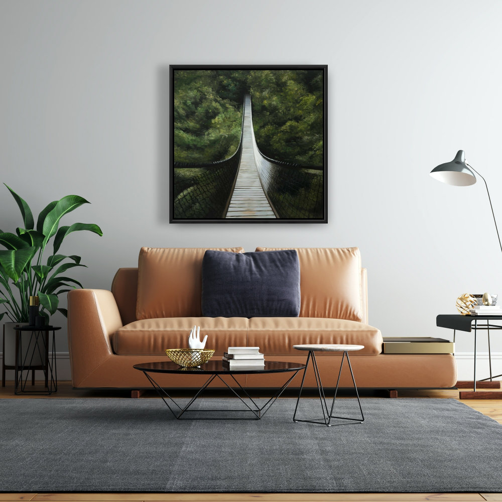 Begin Edition International Inc. Gray Modern Framed Canvas - Suspended ...