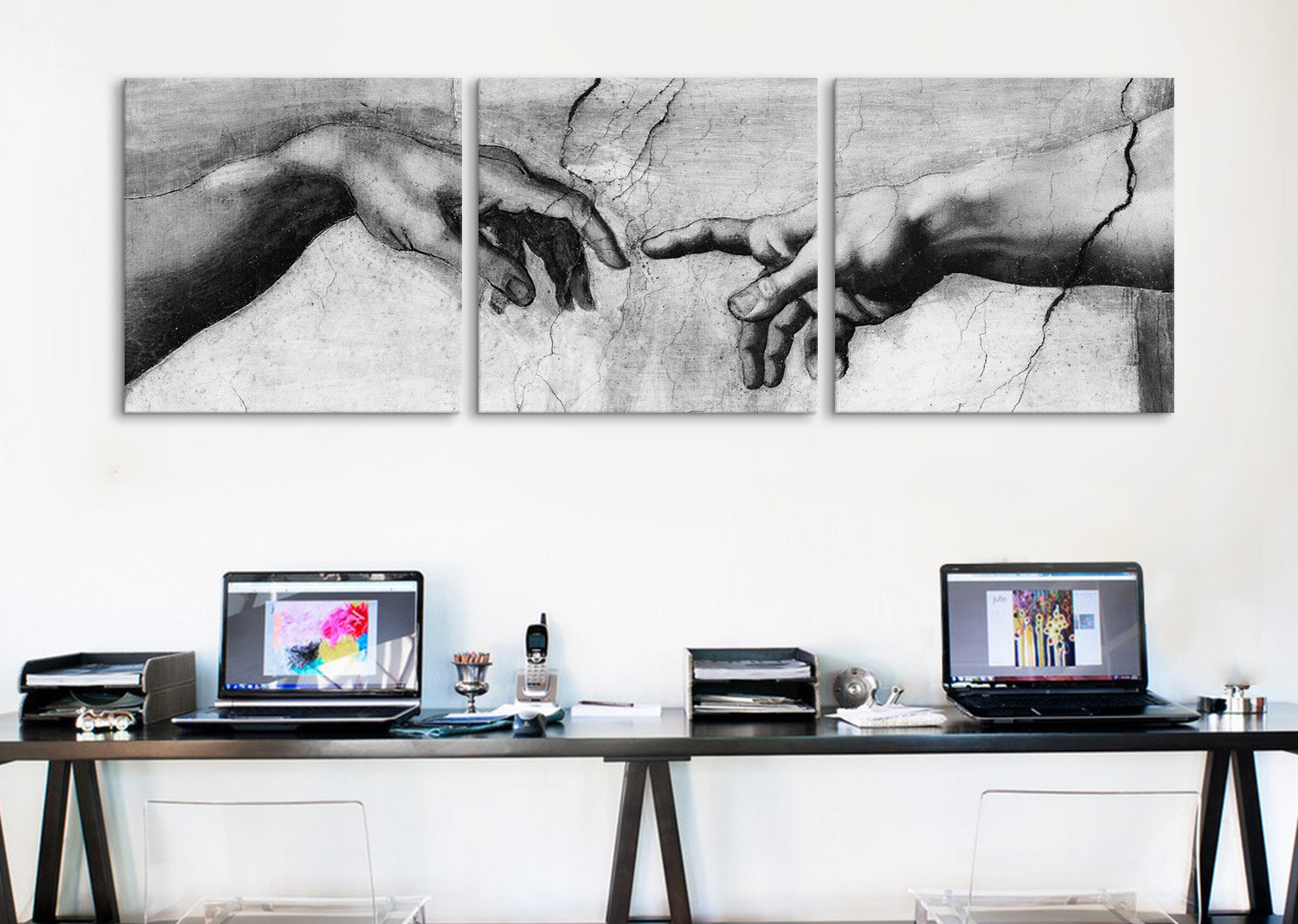 Vault W Artwork The Creation of Adam V Di Lodovico Buonarroti Simoni by ...