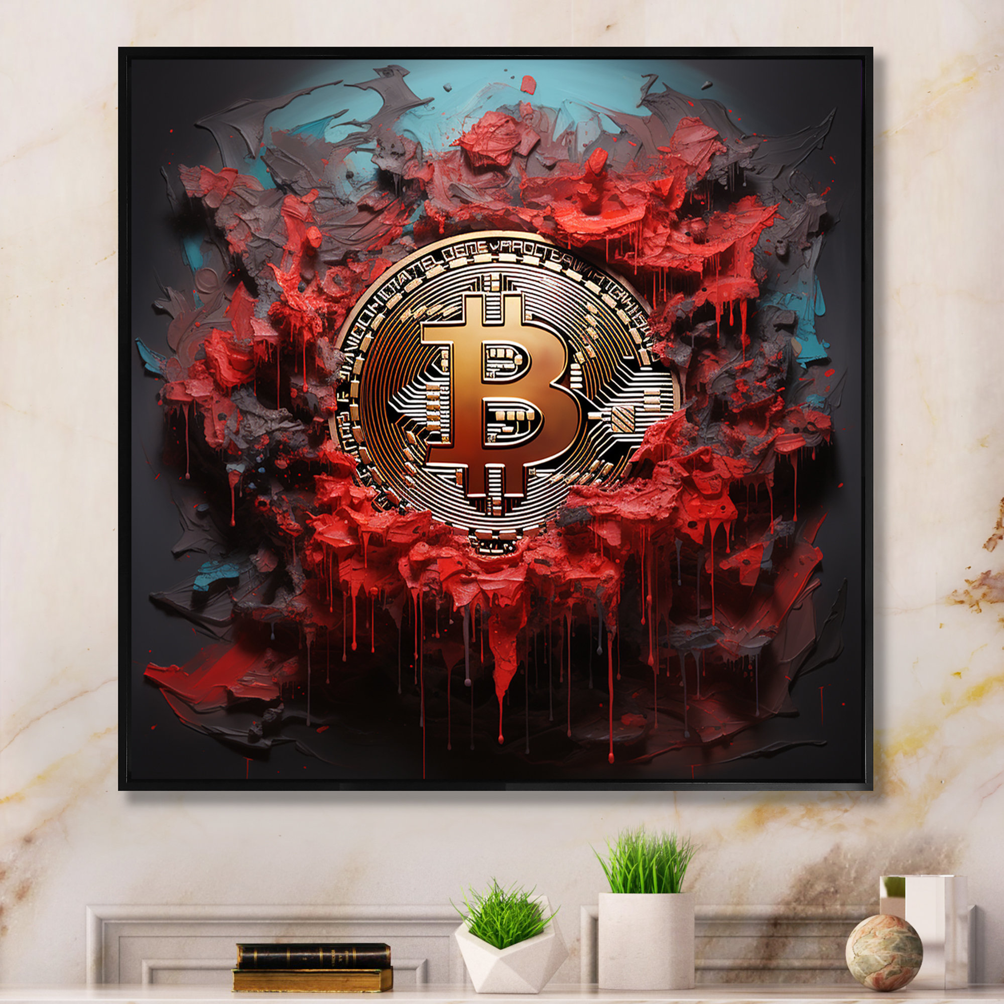crypto wall art