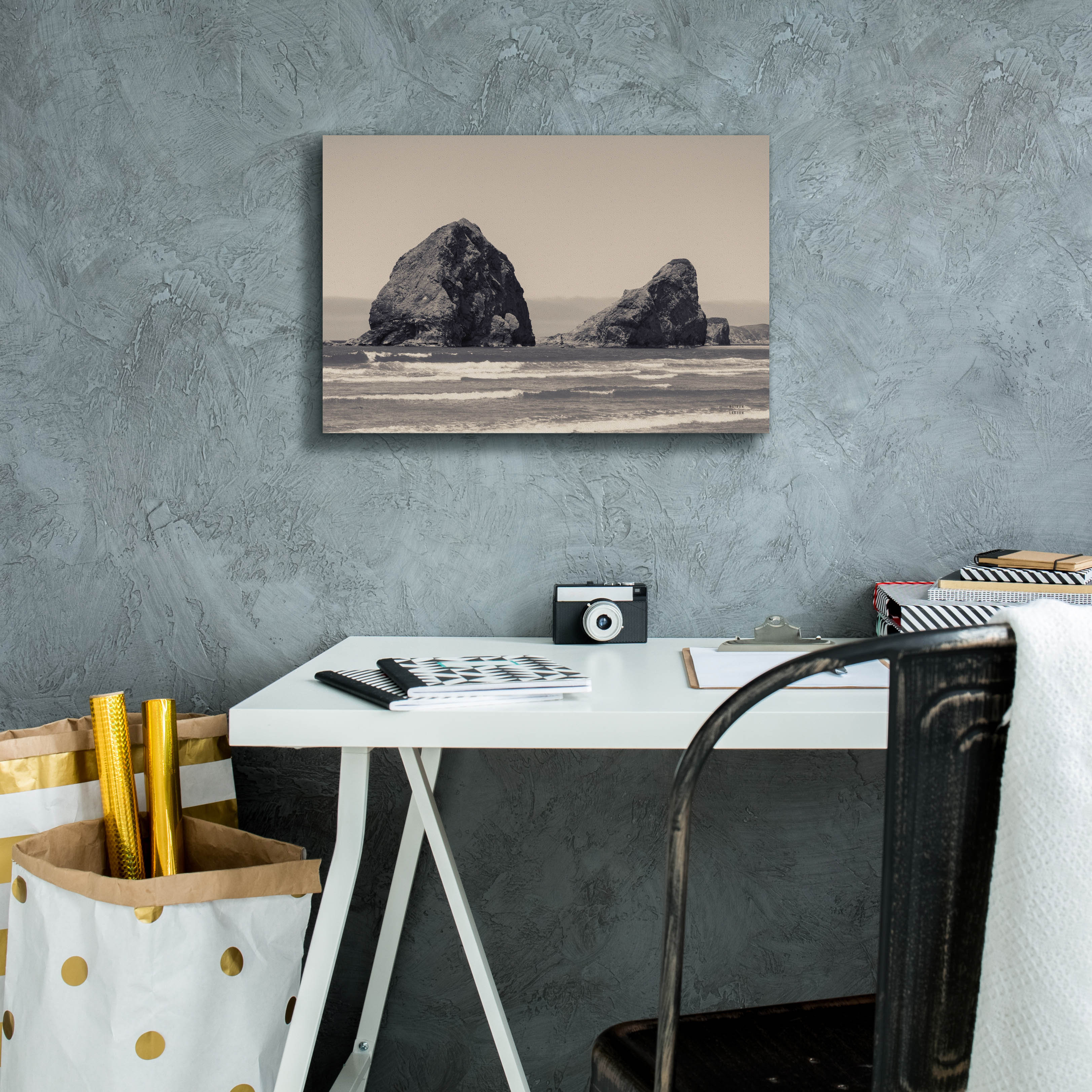 Epic Graffiti 'Rocky Shores' by Nathan Larson Canvas Wall Art - Wayfair ...
