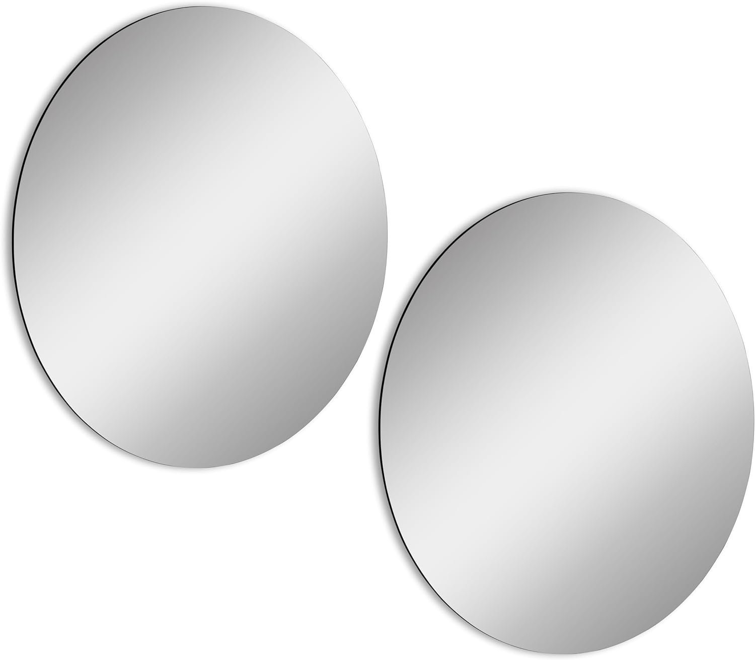 Ebern Designs Round Mirror Plexiglass Shatterproof Decorative Mirror ...