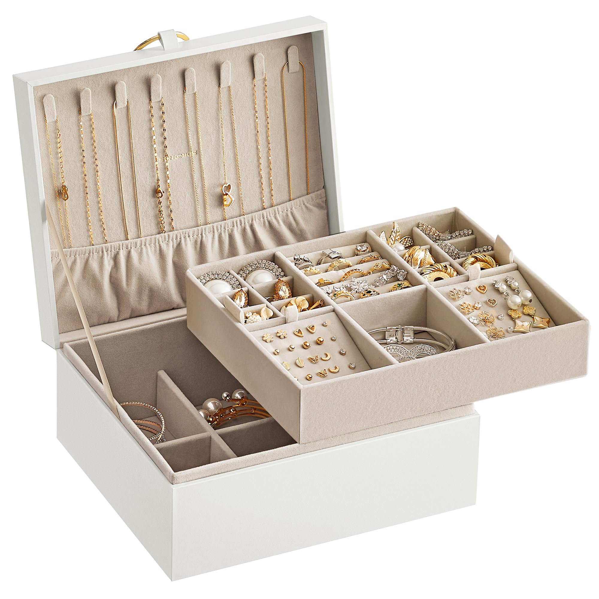 Latitude Run® Removable Organizer Tray Jewelry Box | Wayfair