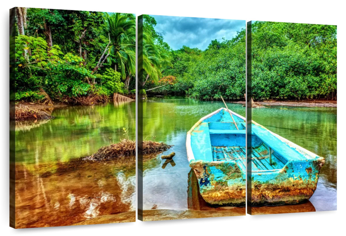 Ebern Designs Mehar Old Costa Rican Boat | Wayfair