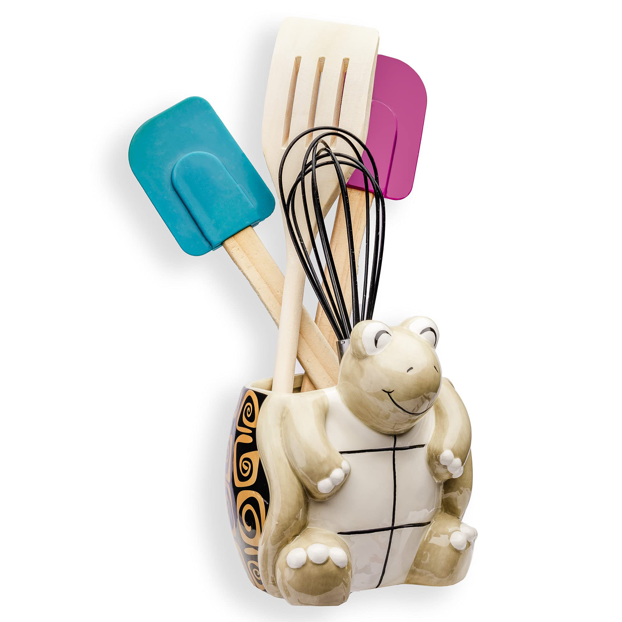 Sunside Sails Sea Turtle Storage Crock - Tortoise Home Decorations ...