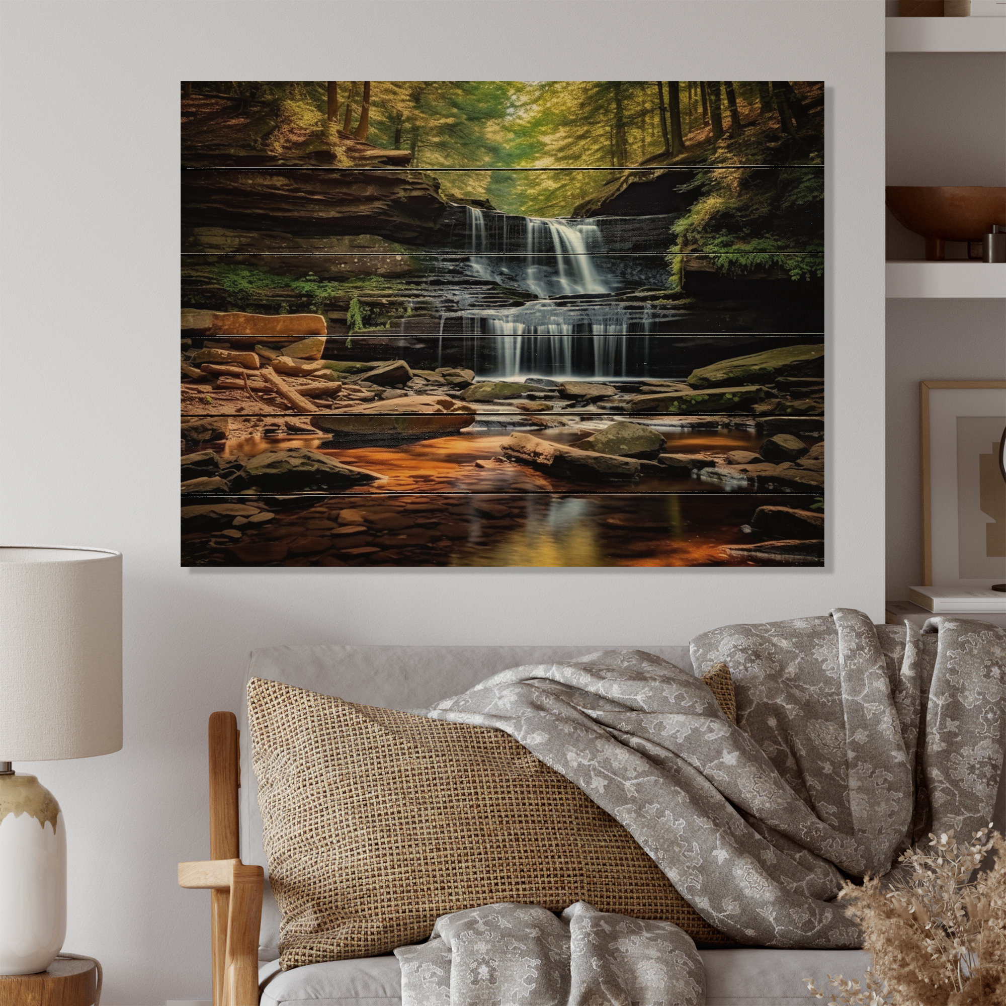 Millwood Pines Brendella Pennsylvania Ricketts Glen State Park On Wood ...