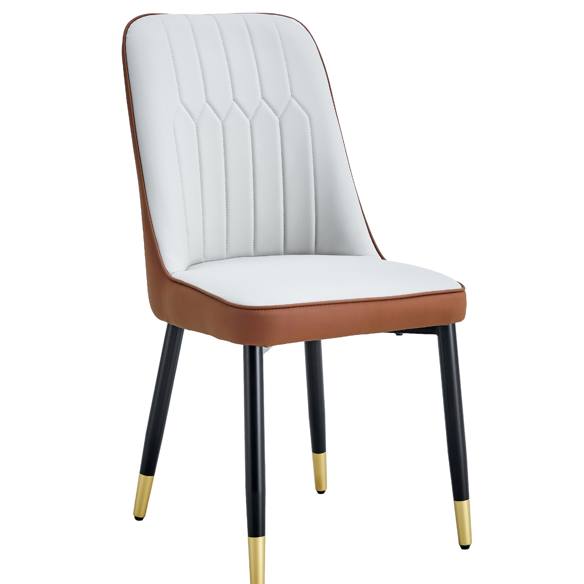 Red Barrel Studio® 4Pcs Modern Mediterranean Dining Chairs, Pu Leather ...