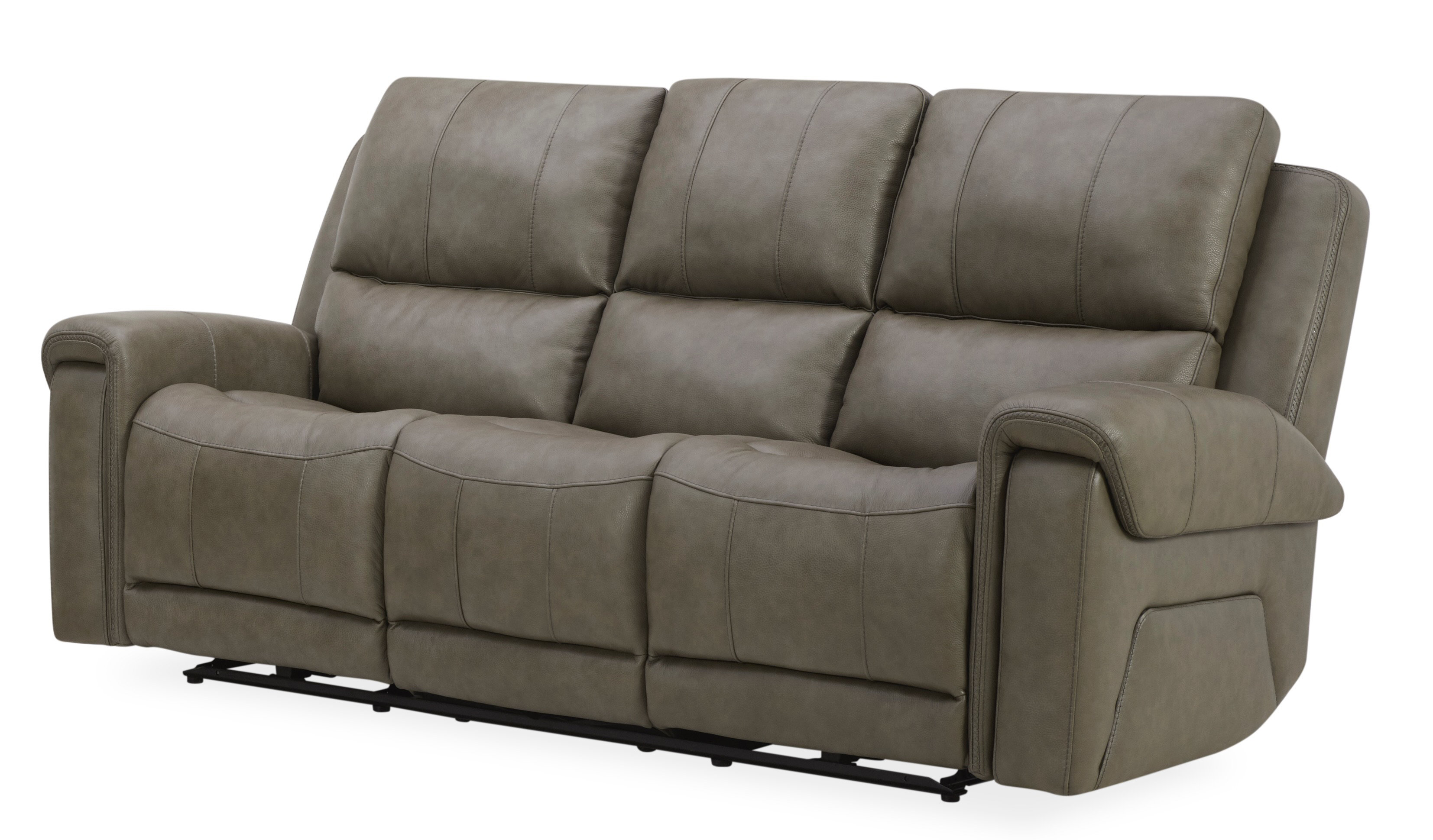 Southern Motion Brook 90'' Triple Power Leather Sofa | Wayfair