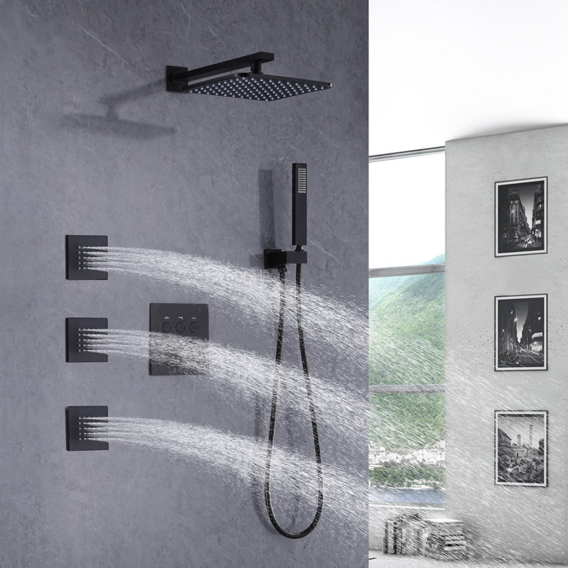 Homein Complete Shower System with Rough in-Valve & Reviews | Wayfair