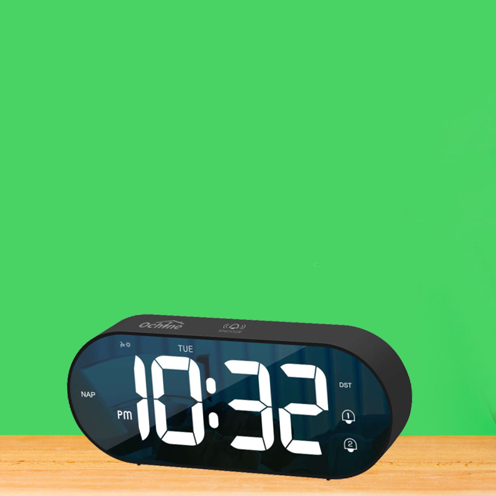 Norbi Modern & Contemporary Digital Electric Alarm Tabletop Clock ...