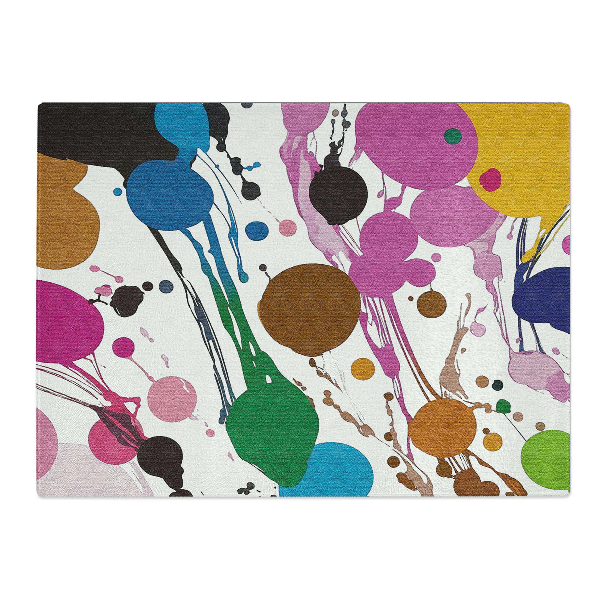 Metro Lane Paint Splash Abstract Vol.3 Glass Chopping Board | Wayfair.co.uk