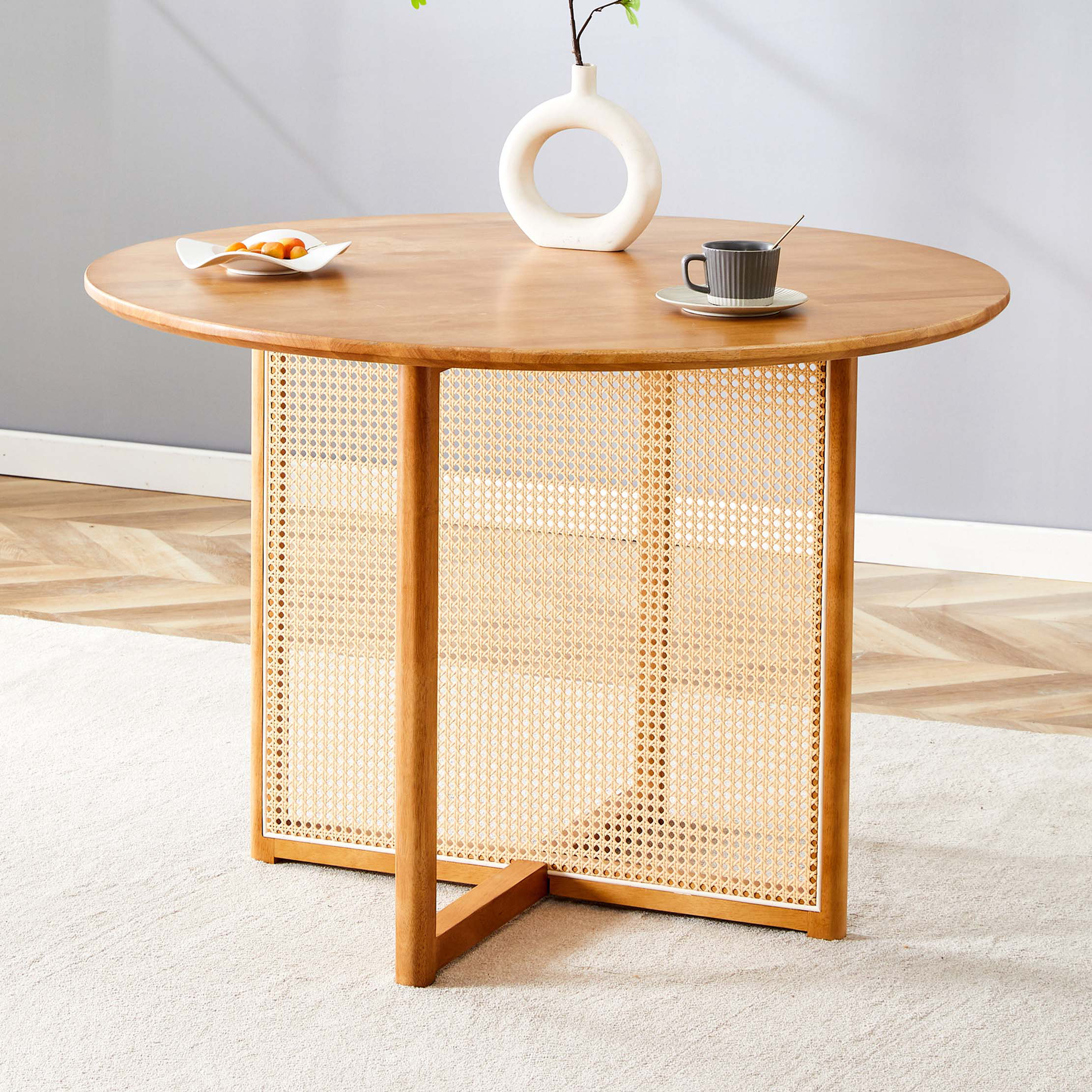 Bayou Breeze Chinese Countryside Retro Solid Round Table - Wayfair Canada