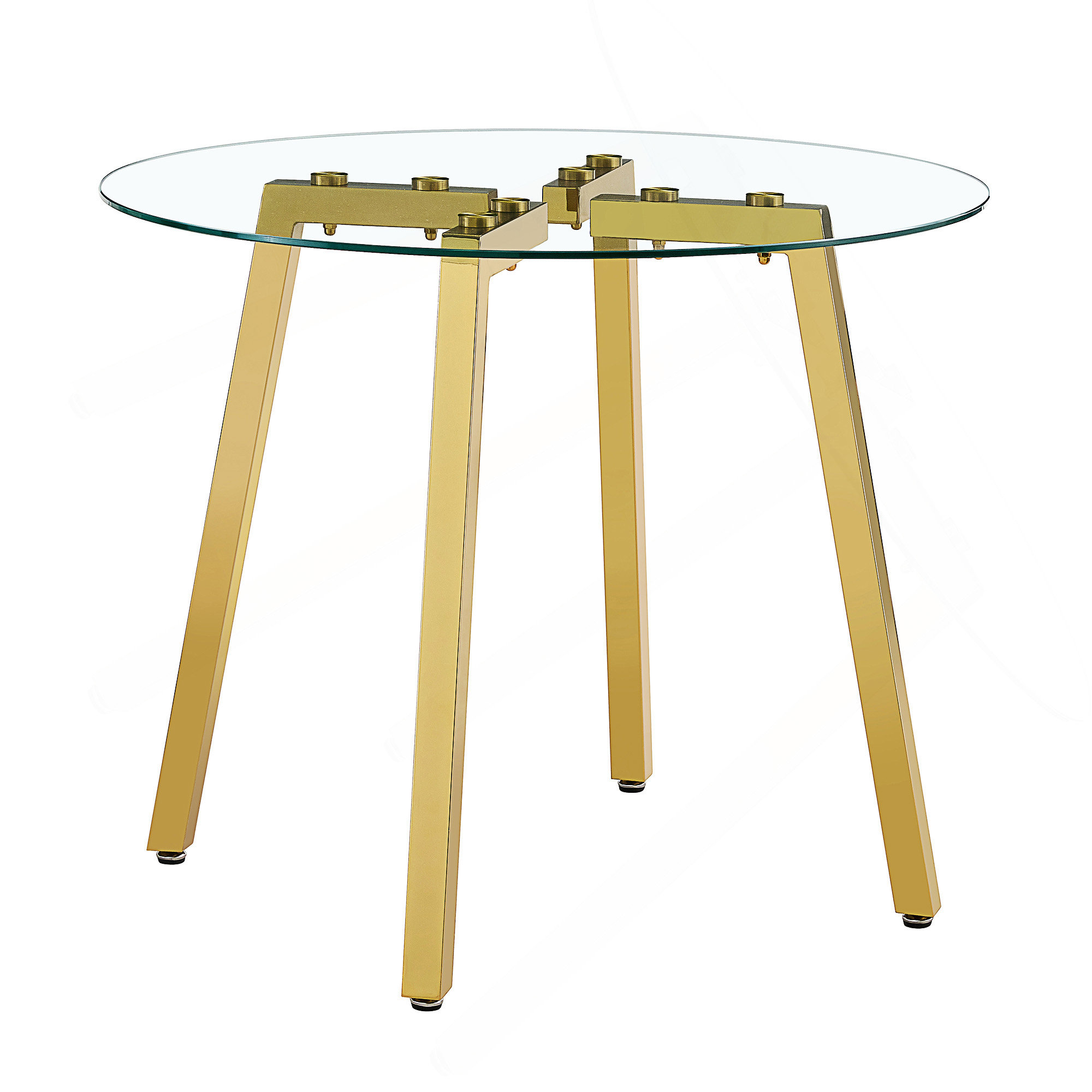 Mercer41 Versatile Tempered Glass Dining Table Suitable For Family ...