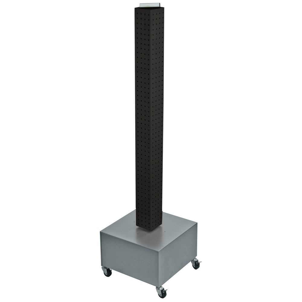 Azar Displays Four-Sided Pegboard Tower Floor Display on Revolving ...