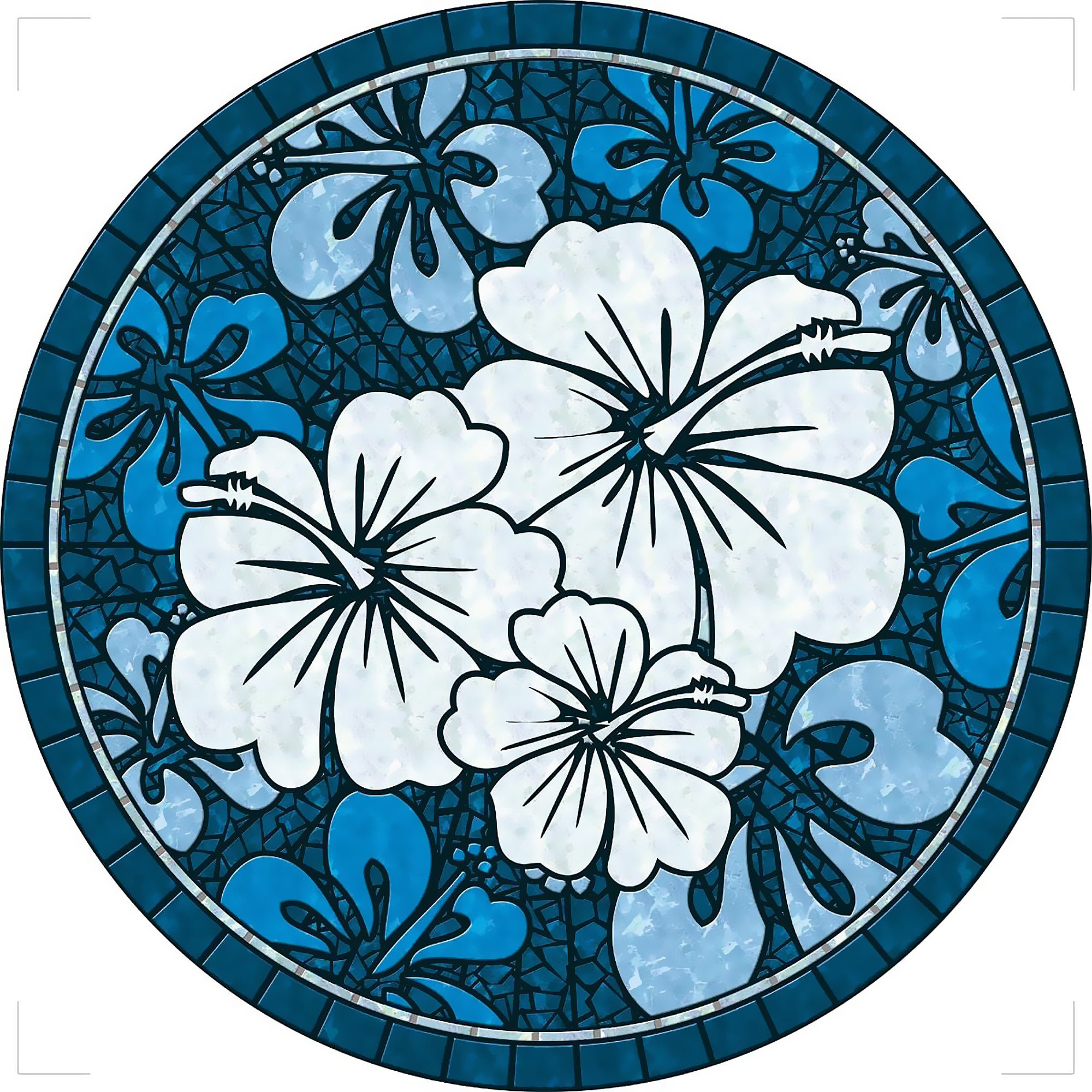 Arlmont & Co. Knirnschild Blue Hawaiian Hibiscus 29" Decorative Pool ...