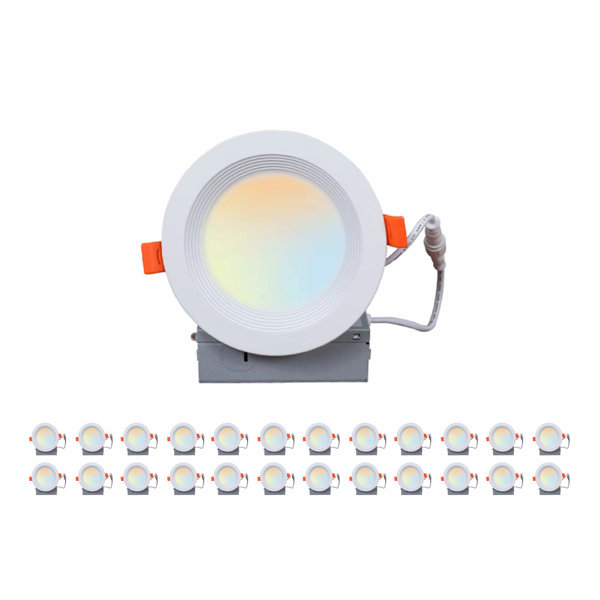 HONYA Lighting 3" LED Baffle Downlight Round 6W 120V 2700/3000/3500 ...