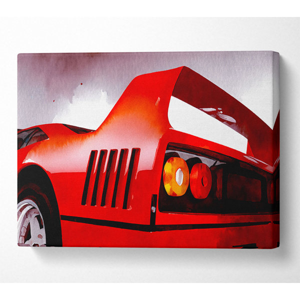 Borough Wharf Ferrari F40 Spoiler - Wrapped Canvas Art Prints | Wayfair ...