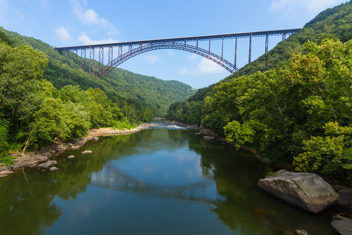 Millwood Pines River Gorge Bridge by Pabradyphoto - Wrapped Canvas ...