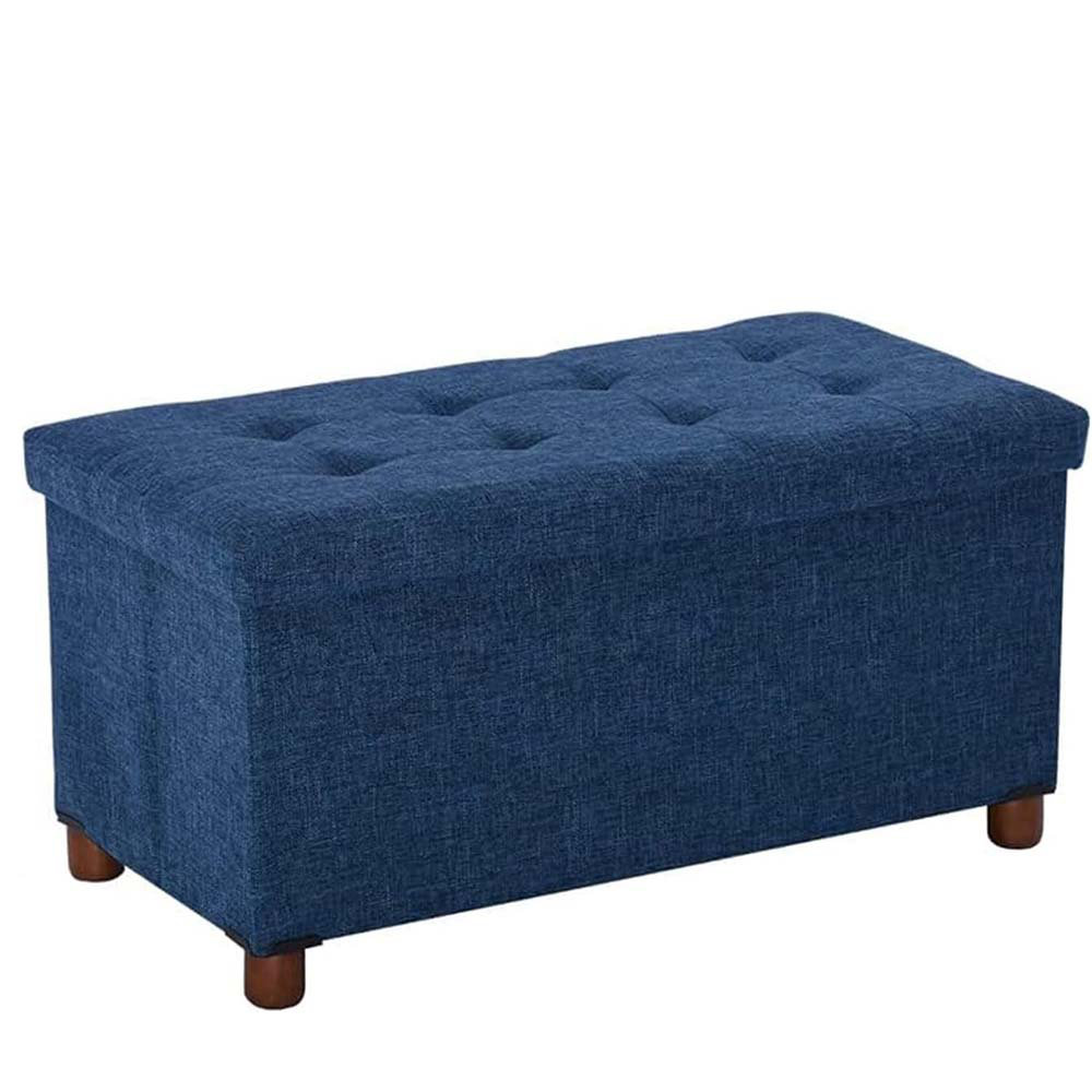 Latitude Run® 30 Inches Storage Bench, Storage Bench With Wooden Legs ...