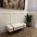 Wade Logan® Azayvion Upholstered Bench with Wood Base & Reviews | Wayfair