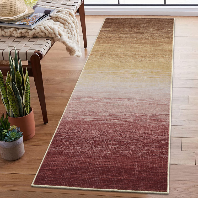 Ebern Designs Melaniee Machine Washable Abstract Rug | Wayfair