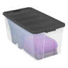Sterilite Clear Plastic Stacking Storage Containers w/ Lid & Reviews ...