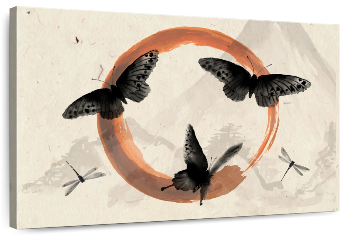 Ebern Designs 'Enso Butterflies | Wayfair