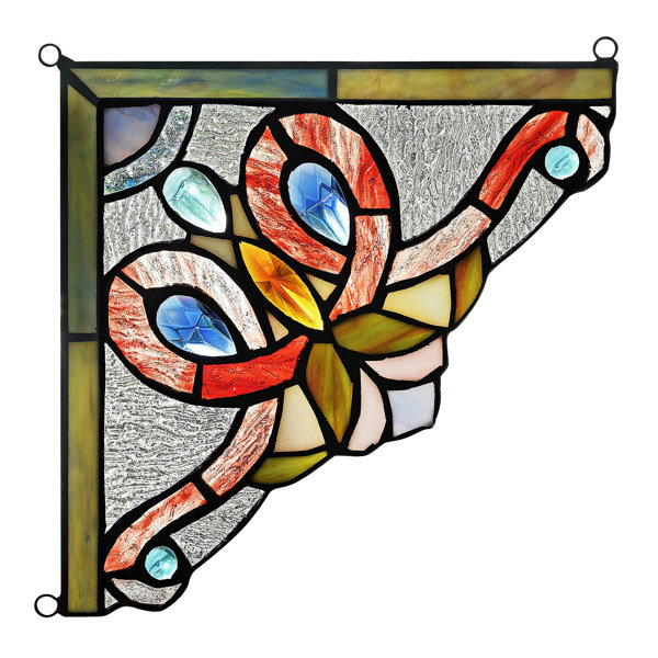 Astoria Grand Tiffany-Glass Window Panel & Reviews | Wayfair