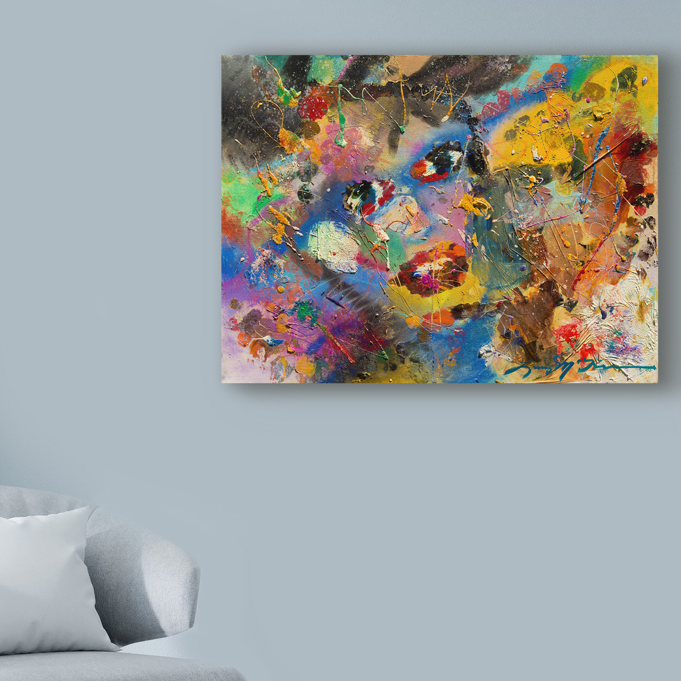 Charlton Home 'Multimedia Faces of You' Acrylic Painting Print on ...