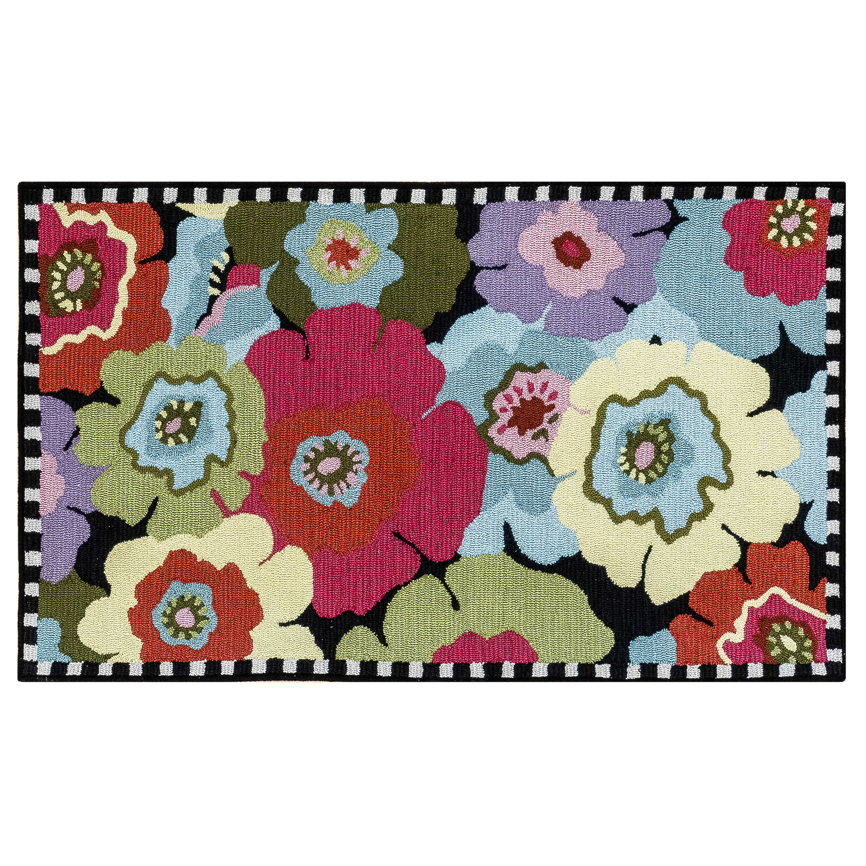 MacKenzie-Childs Always Flowers Indoor/Outdoor Rug | Perigold