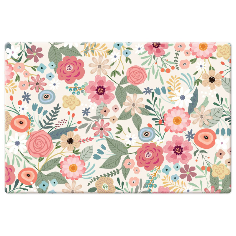 CounterArt Floral Frenzy Comfort Vinyl Kitchen Floor Mat & Reviews ...