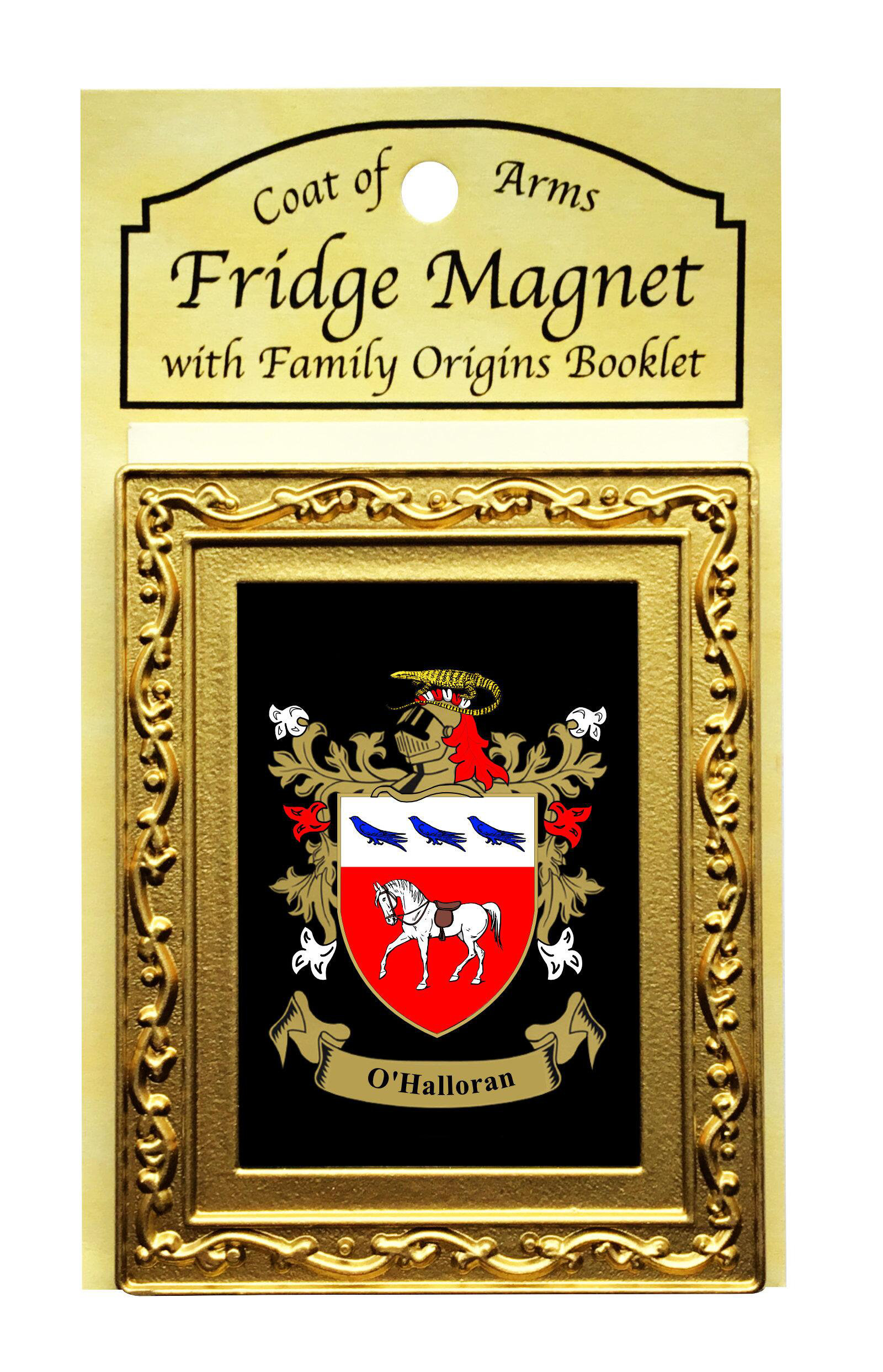 Happy Larry Heraldic Family Name Fridge Magnet - O'Halloran | Wayfair.co.uk